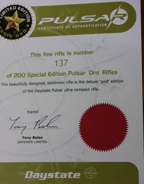 Daystate Pulsar Oro .177 Air Rifles - Airgun Indonesia